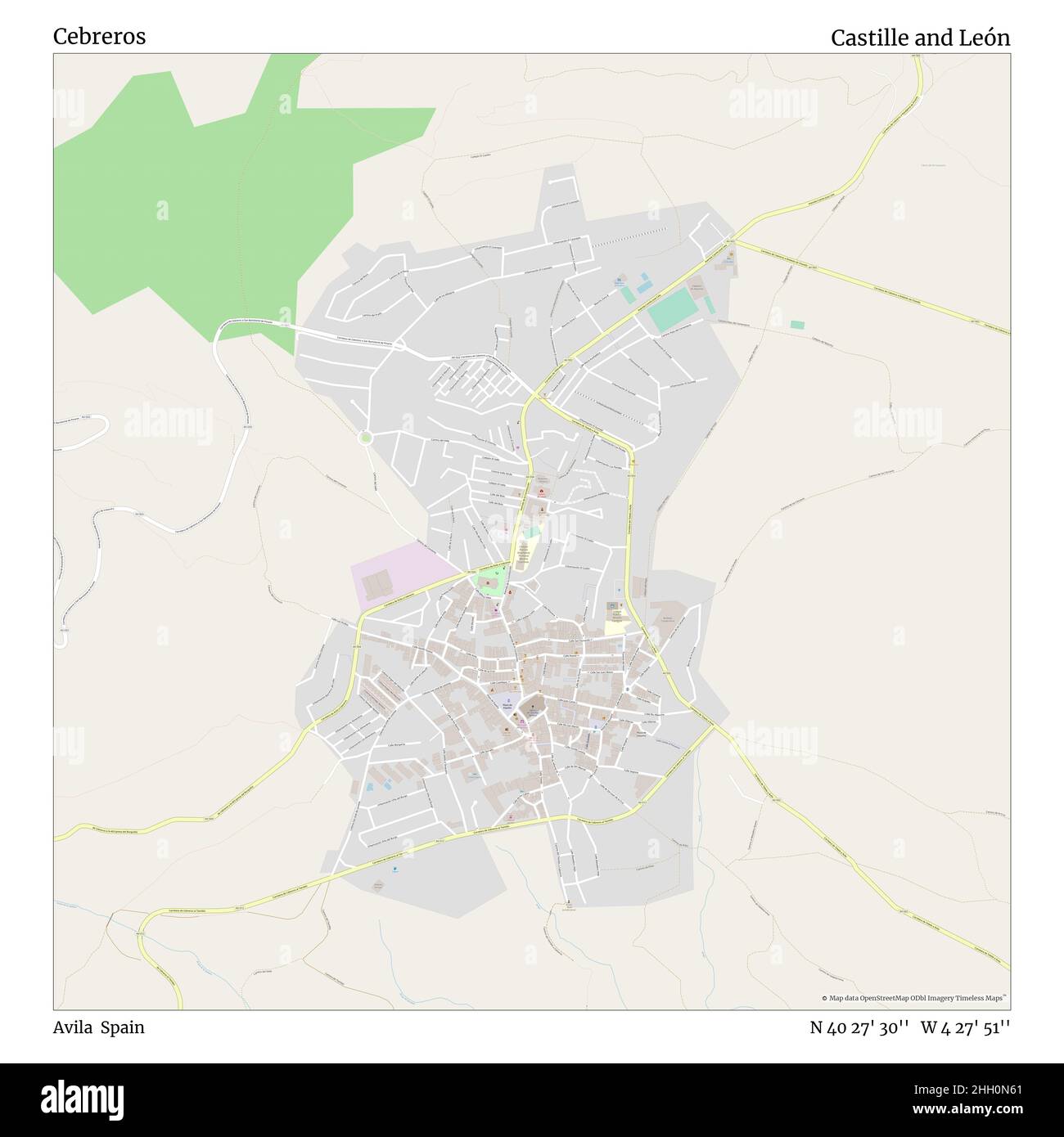 Map of avila spain hi-res stock photography and images - Alamy