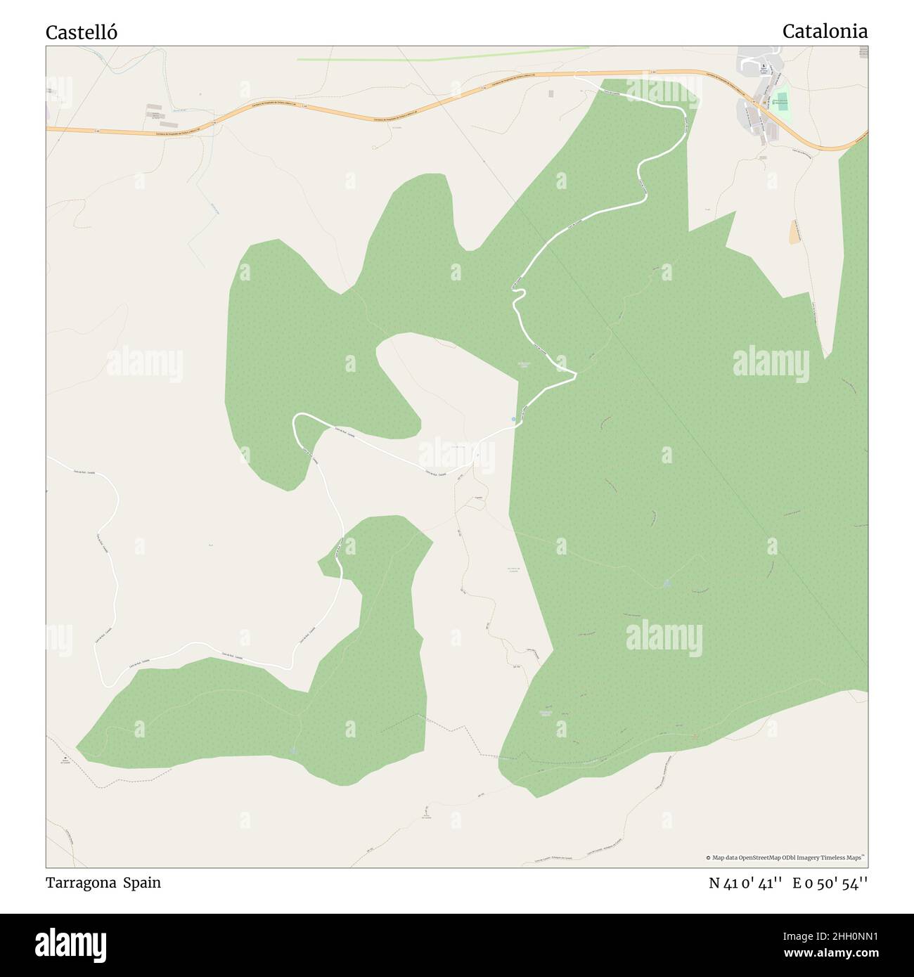 Castelló, Tarragona, Spain, Catalonia, N 41 0' 41'', E 0 50' 54'', map ...