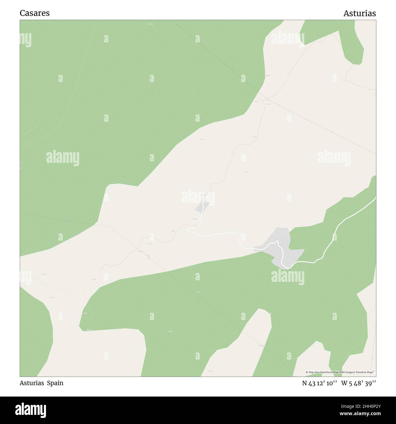 Casares, Asturias, Spain, Asturias, N 43 12' 10'', W 5 48' 39'', map ...