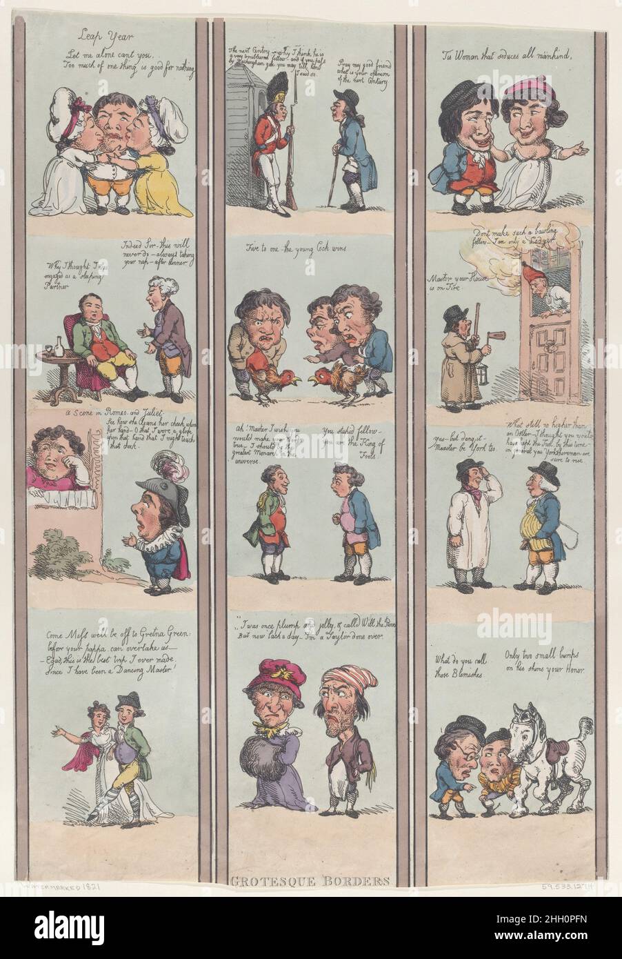 Grotesque Borders for Rooms & Halls [1800], reprint Thomas Rowlandson ...