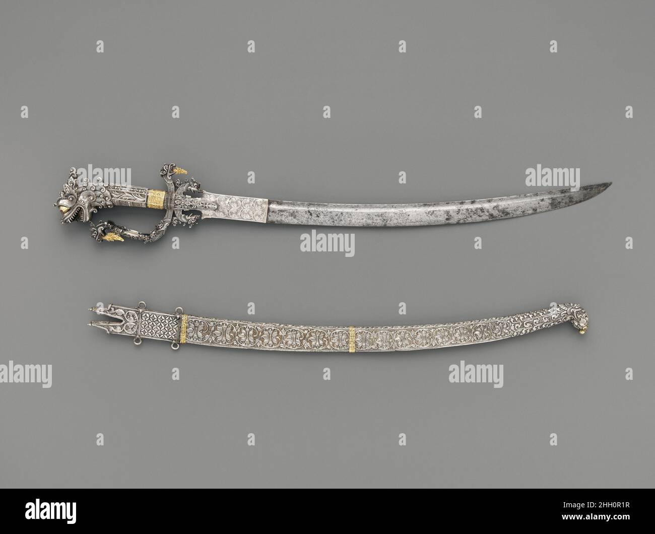 Sword and scabbard (Sinhalese: kasthane) 18th century Sri Lanka The ...
