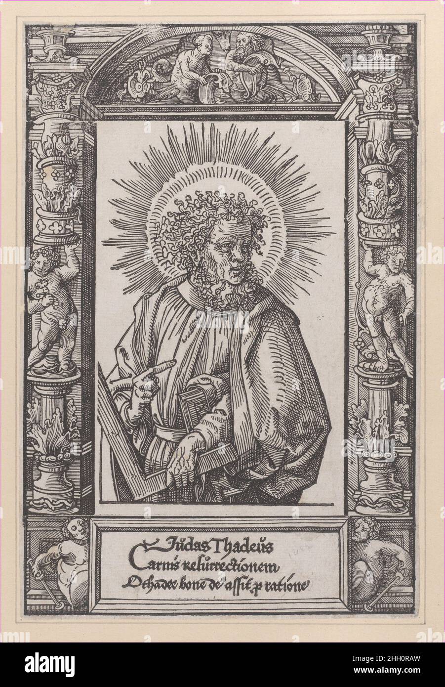 Judas Thaddaeus, from Christ and the Apostles 1514 Jacob Cornelisz van ...