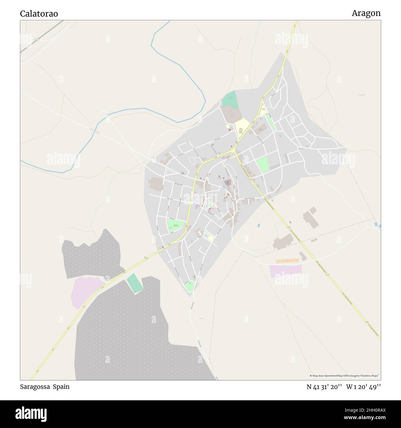Calatorao, Saragossa, Spain, Aragon, N 41 31' 20'', W 1 20' 49'', map ...