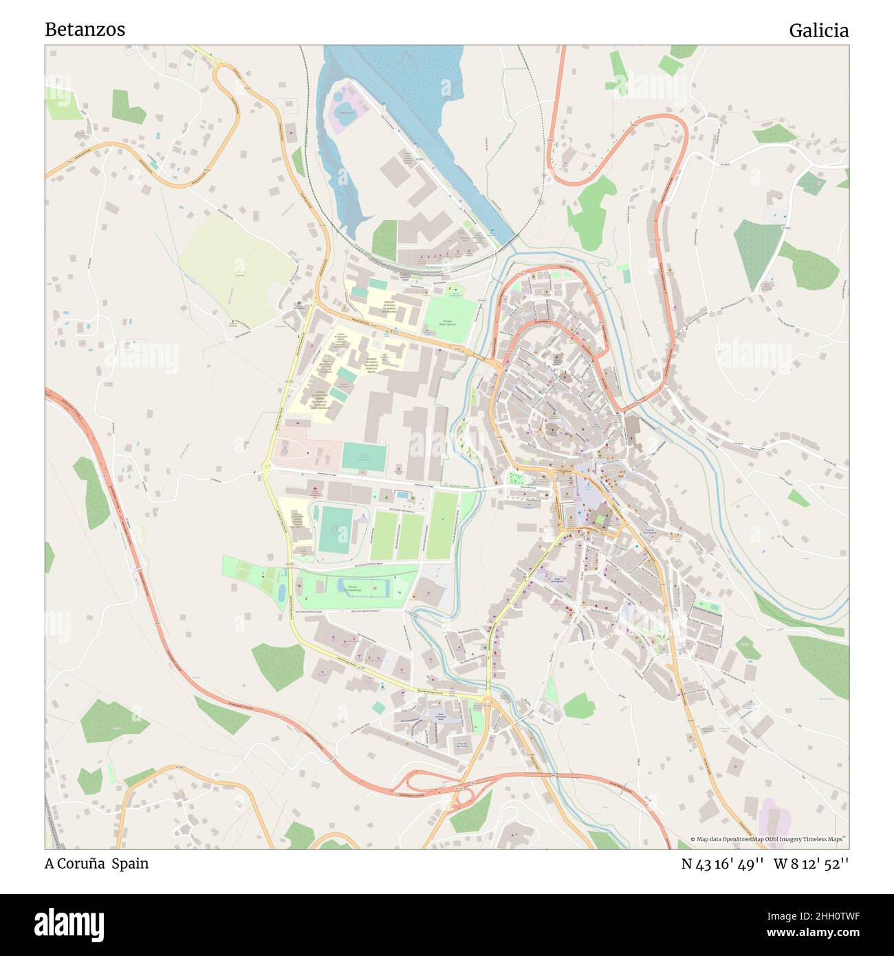 Map of betanzos spain hi-res stock photography and images - Alamy
