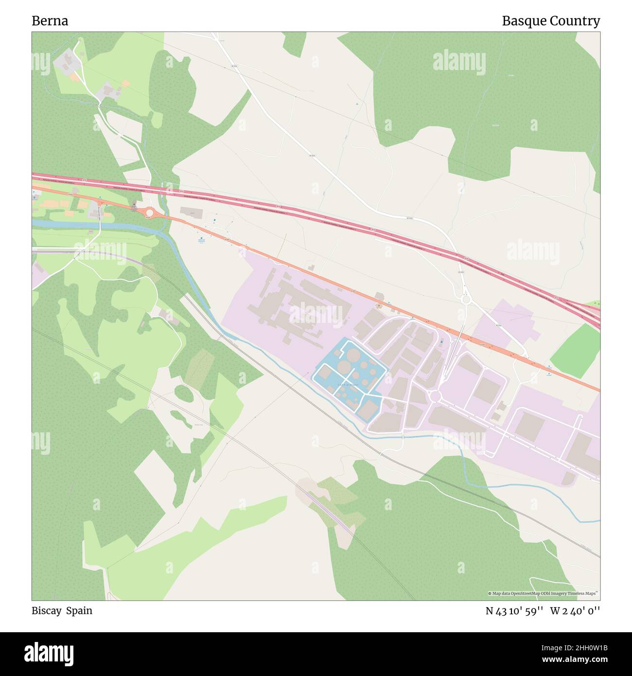 Berna, Biscay, Spain, Basque Country, N 43 10' 59'', W 2 40' 0'', map ...