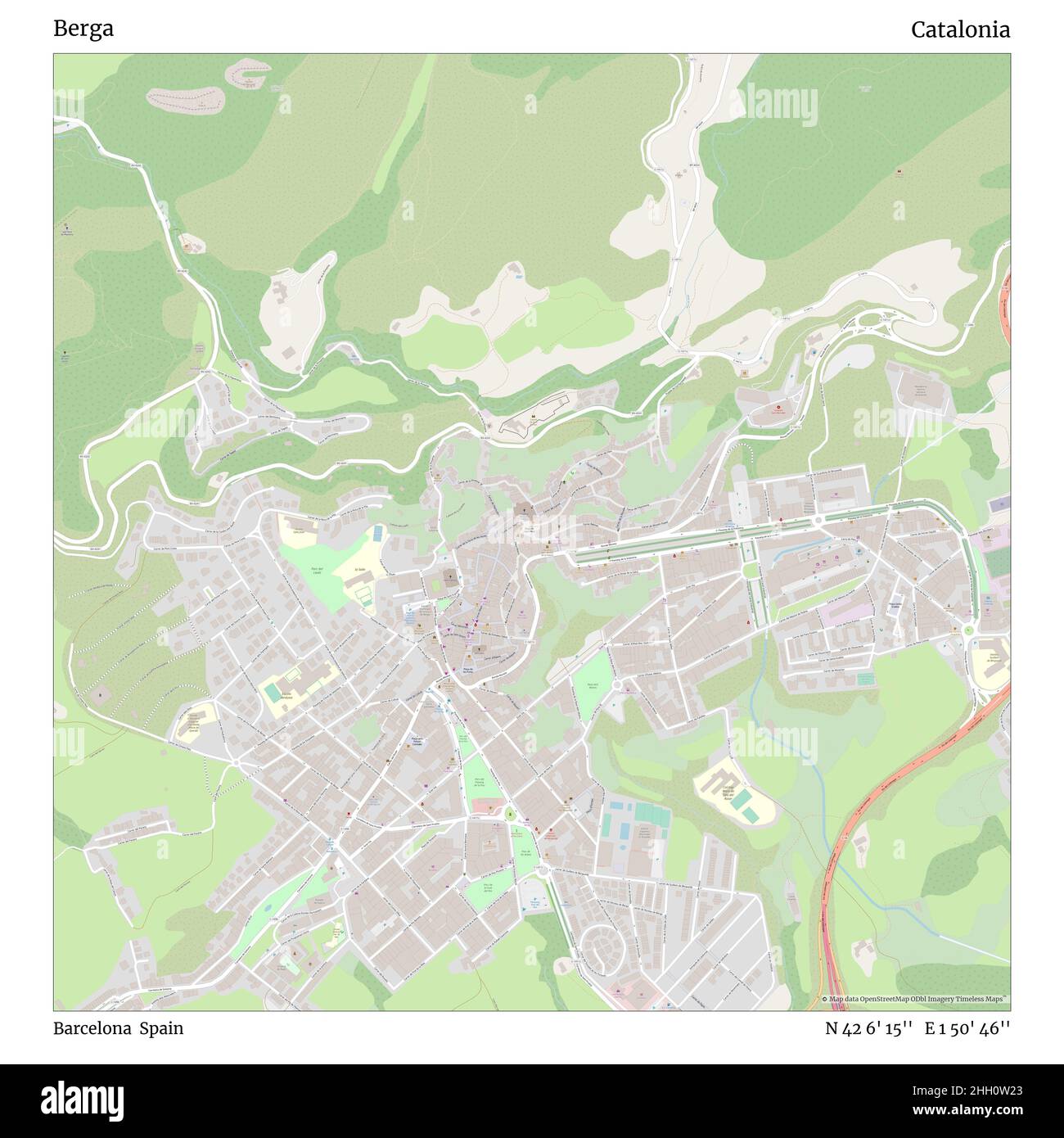 Berga spain map hi-res stock photography and images - Alamy
