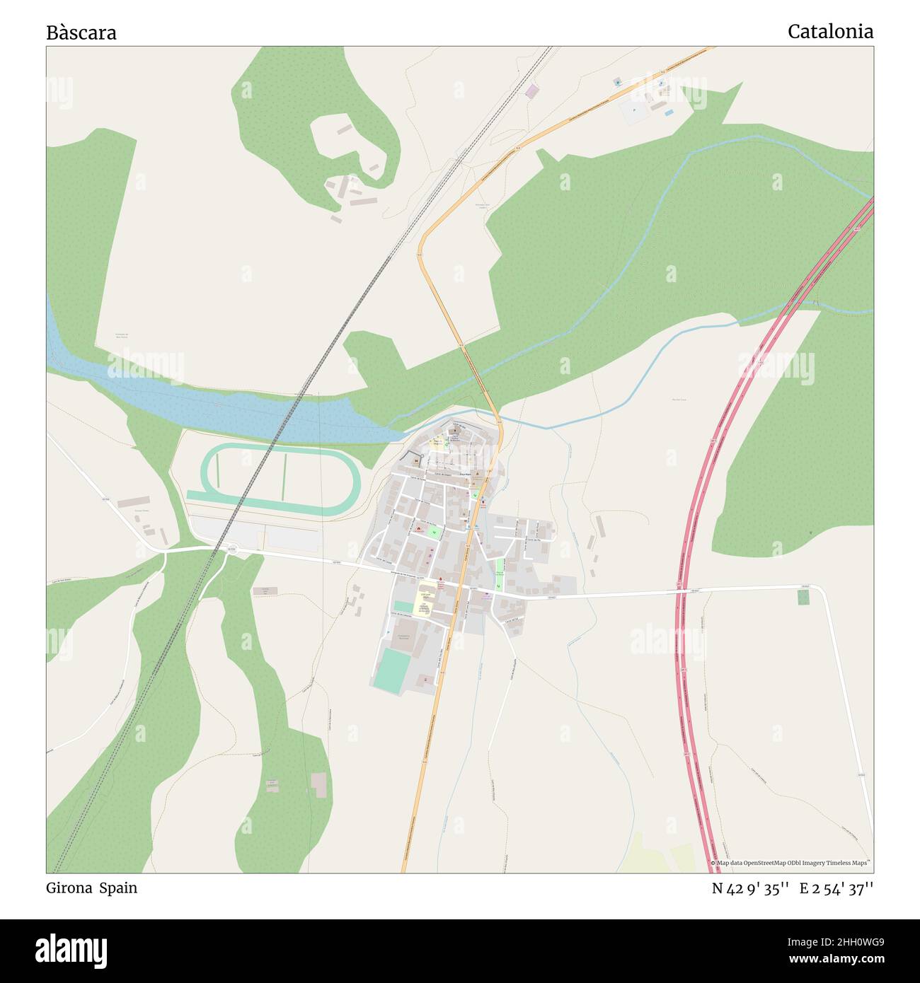 Bàscara, Girona, Spain, Catalonia, N 42 9' 35'', E 2 54' 37'', map ...