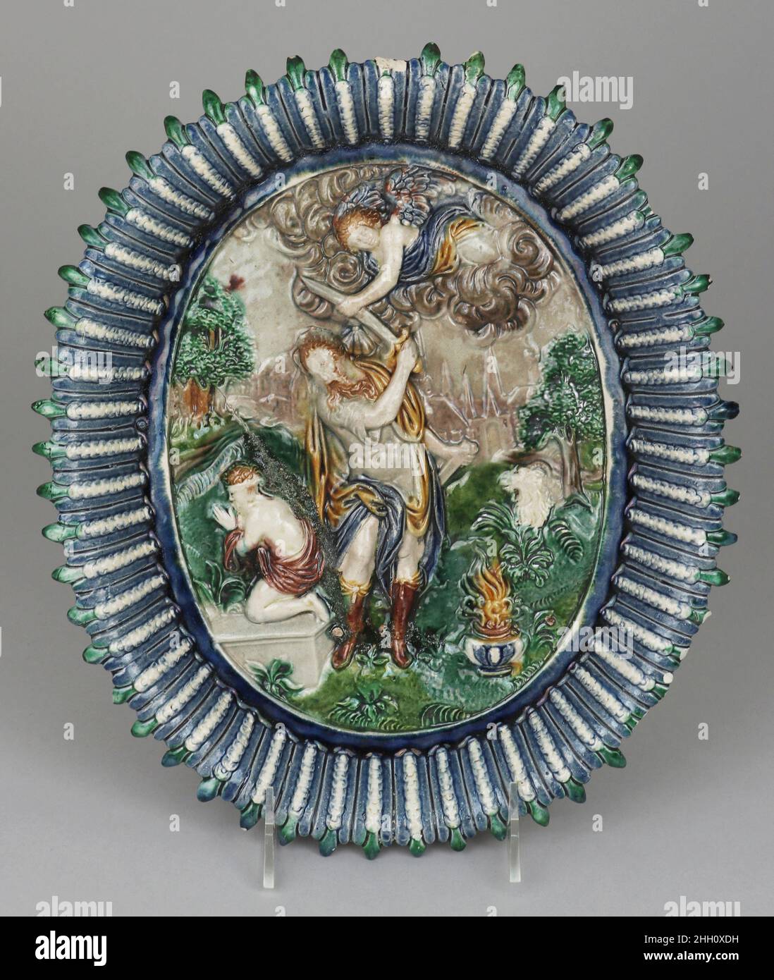 Dish with sacrifice of Isaac second half 17th century French. Dish with ...
