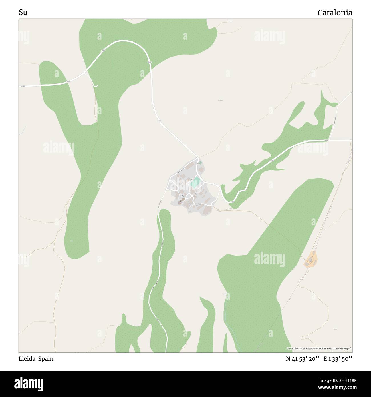 Su, Lleida, Spain, Catalonia, N 41 53' 20'', E 1 33' 50'', map ...