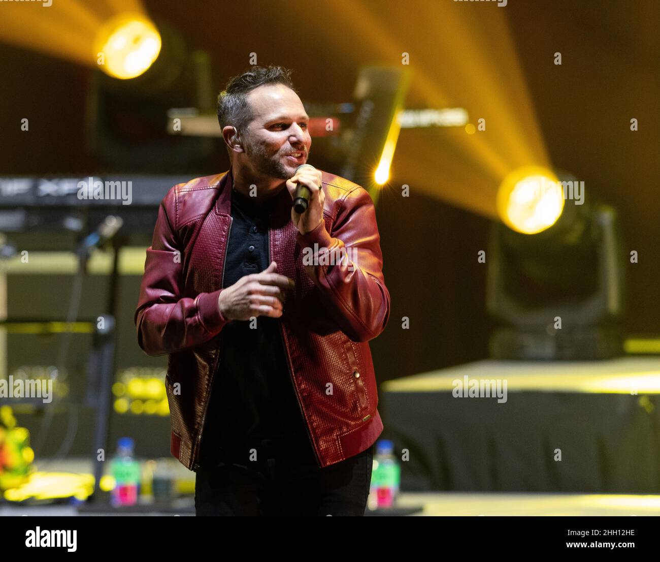 HOLLYWOOD, FL- JAN 22: Drew Lachey of 98 Degrees performs at “Hard Rock ...