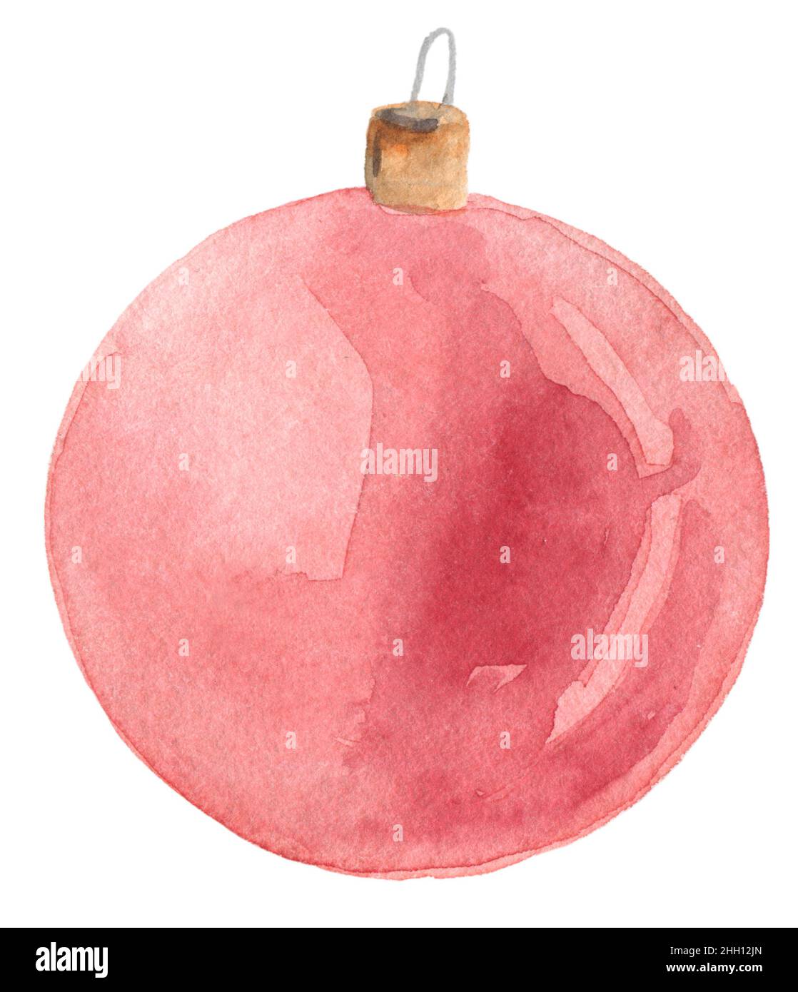 Watercolor red ball Stock Photo - Alamy