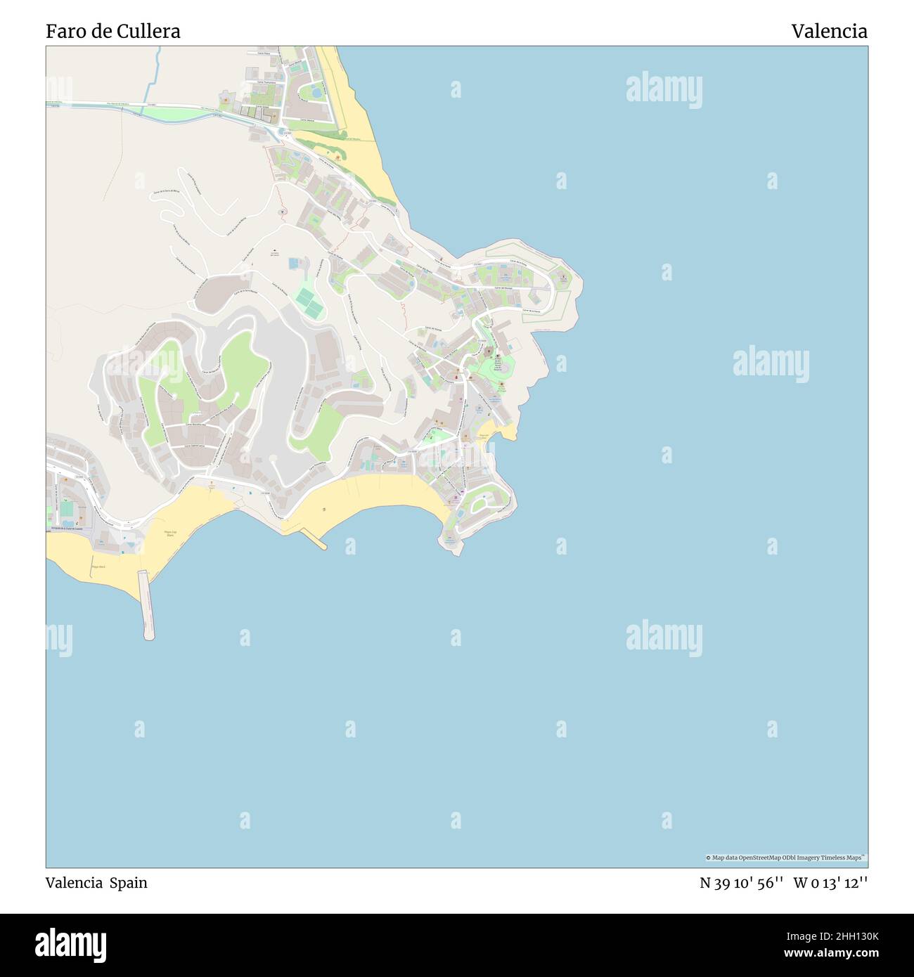 Map of cullera spain hi-res stock photography and images - Alamy