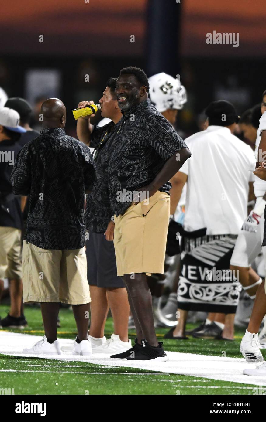 Honolulu, Hawaii, USA. 22nd Jan, 2022. Team Makai head coach and former ...