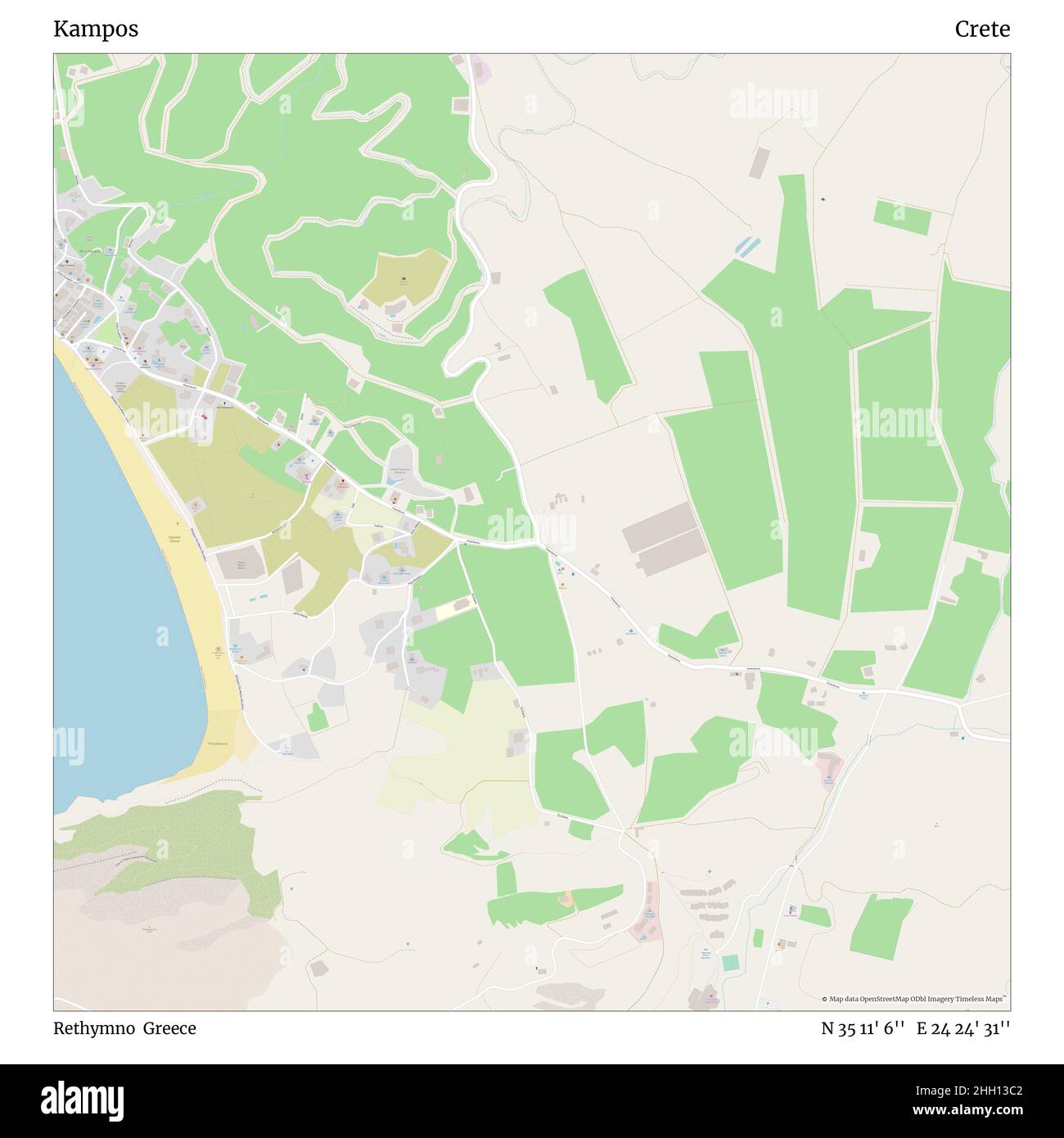 Kampos, Rethymno, Greece, Crete, N 35 11' 6'', E 24 24' 31'', map ...