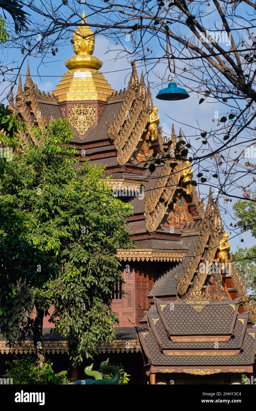 Thailand wooden pavilion hi-res stock photography and images - Alamy