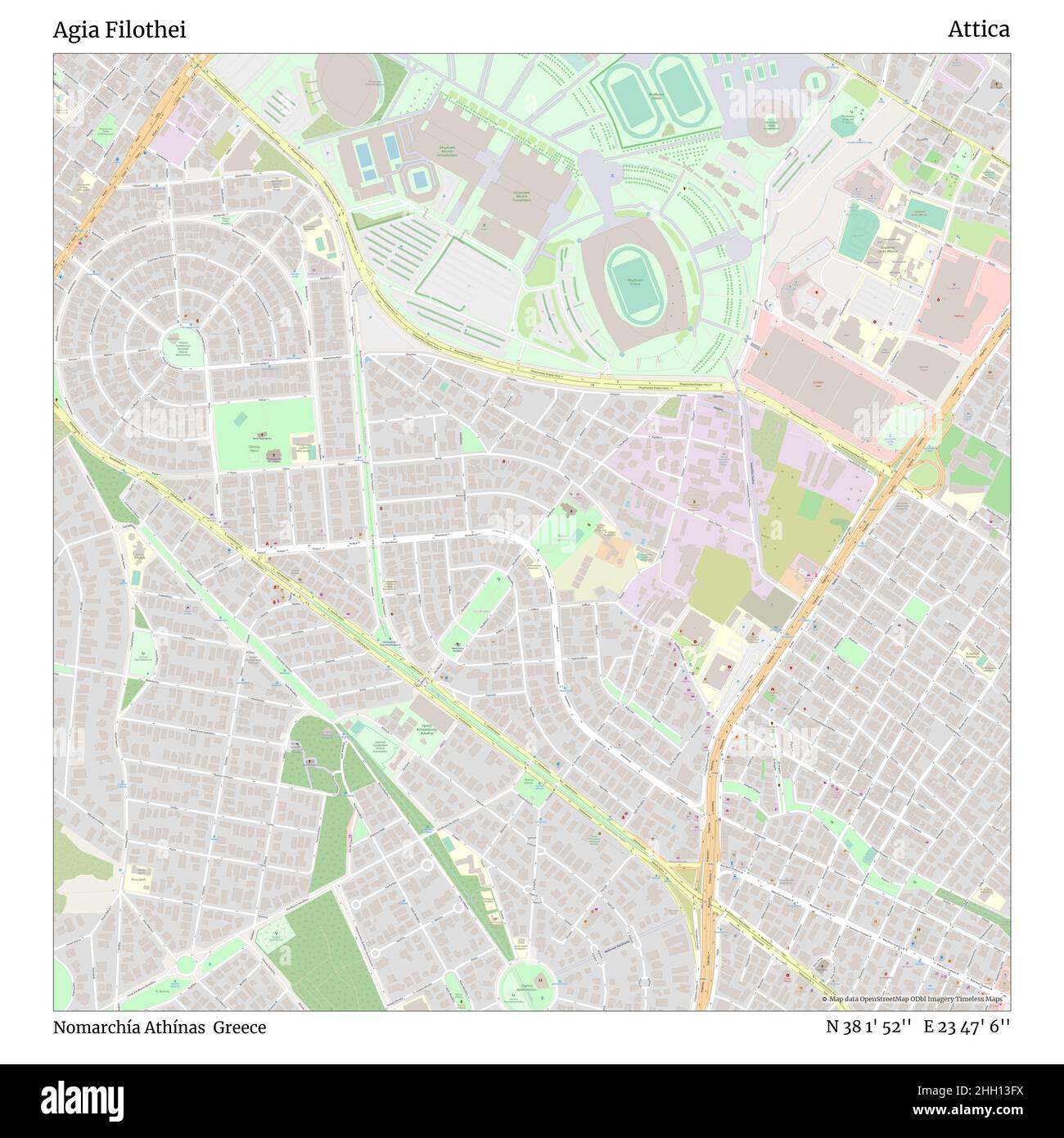 Agia Filothei, Nomarchía Athínas, Greece, Attica, N 38 1' 52'', E 23 47 ...