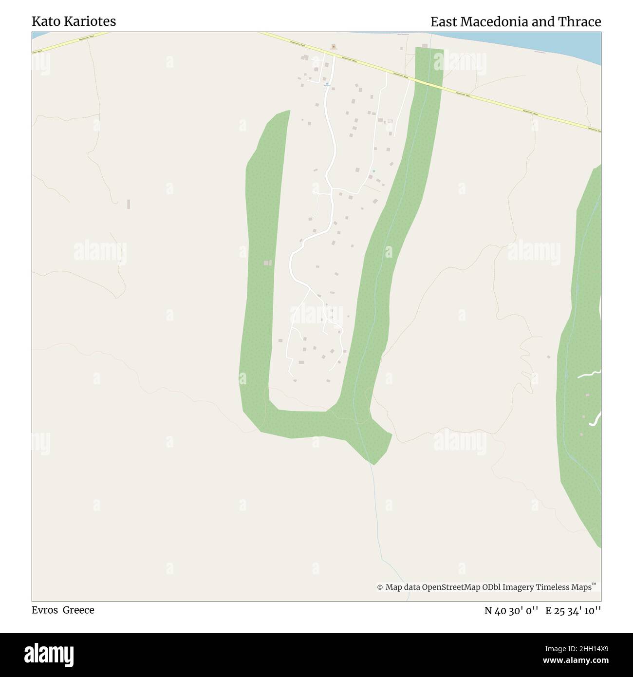 Kato Kariotes, Evros, Greece, East Macedonia and Thrace, N 40 30' 0 ...