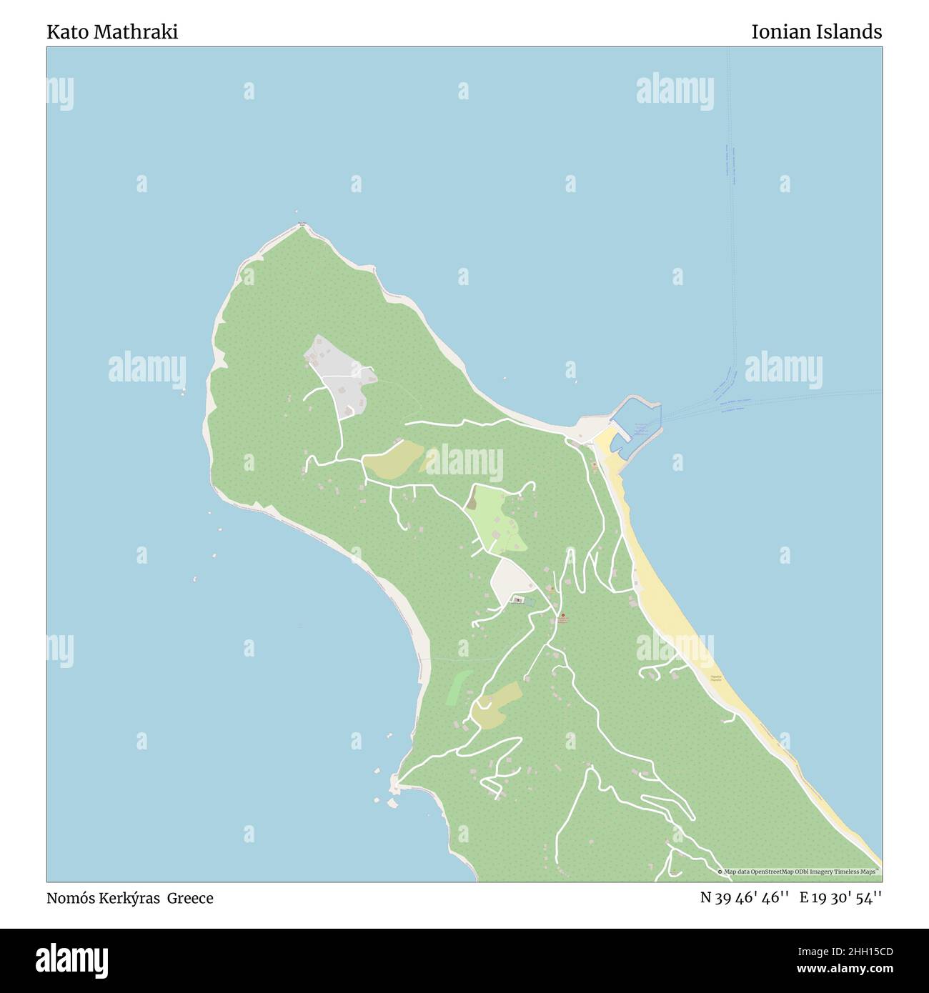 Kato Mathraki, Nomós Kerkýras, Greece, Ionian Islands, N 39 46' 46'', E ...