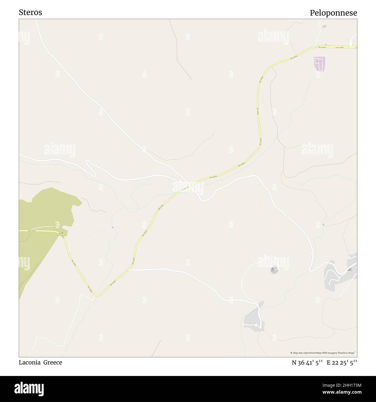 Steros, Laconia, Greece, Peloponnese, N 36 41' 5'', E 22 25' 5'', map ...