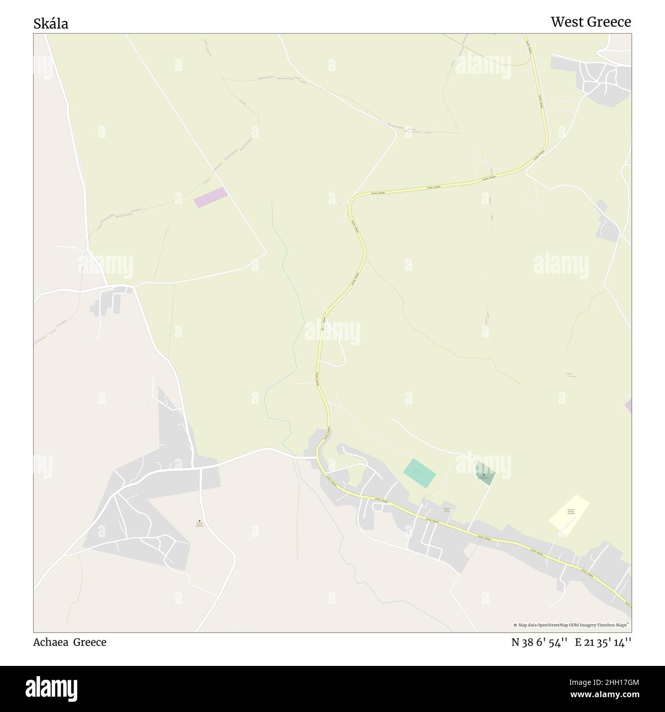 Skála, Achaea, Greece, West Greece, N 38 6' 54'', E 21 35' 14'', map ...