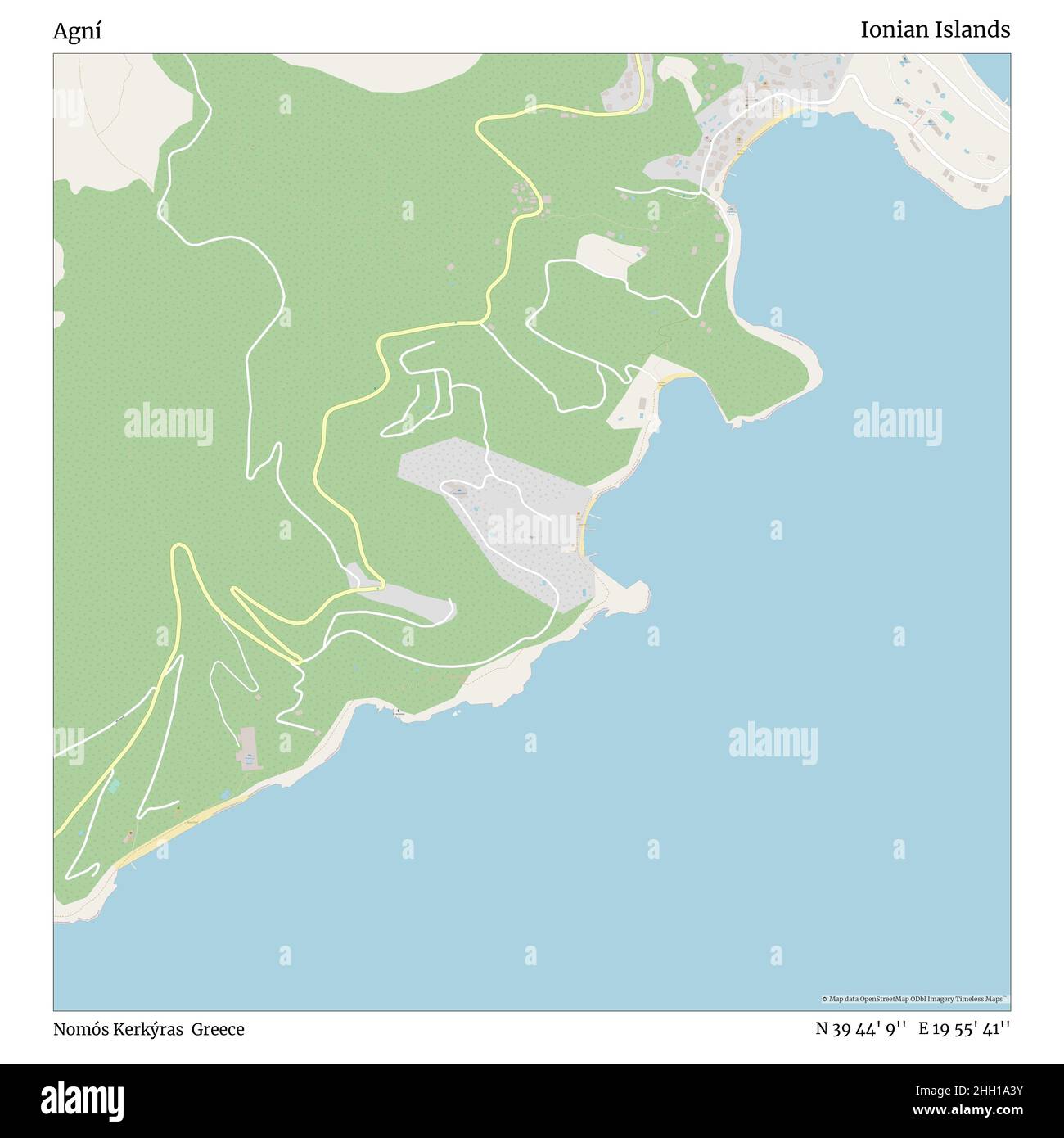 Agní, Nomós Kerkýras, Greece, Ionian Islands, N 39 44' 9'', E 19 55' 41 ...