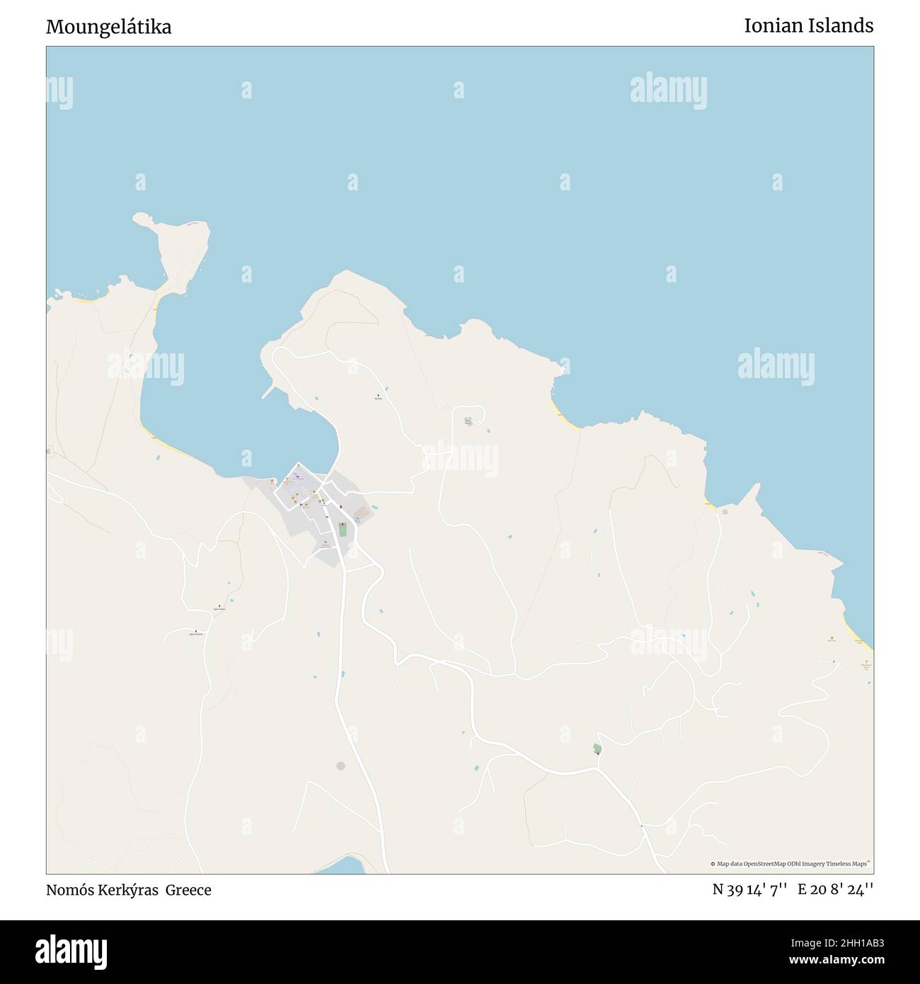 Moungelátika, Nomós Kerkýras, Greece, Ionian Islands, N 39 14' 7'', E ...
