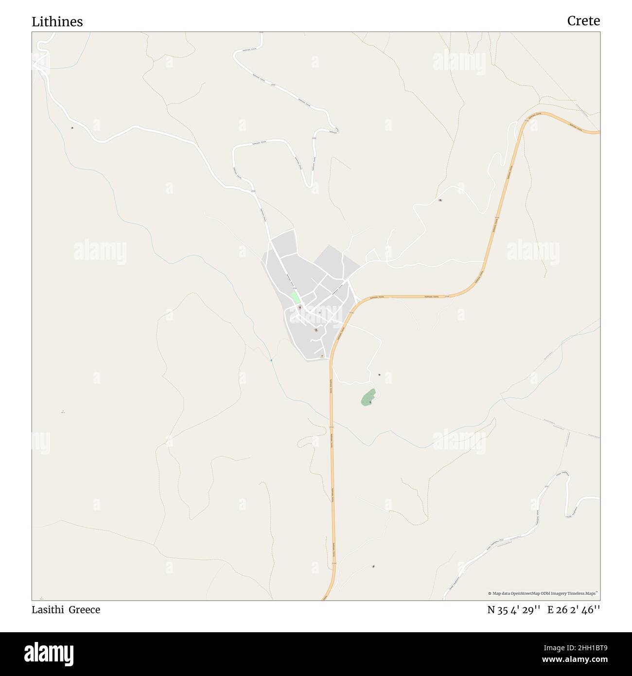 Lithines, Lasithi, Greece, Crete, N 35 4' 29'', E 26 2' 46'', map ...
