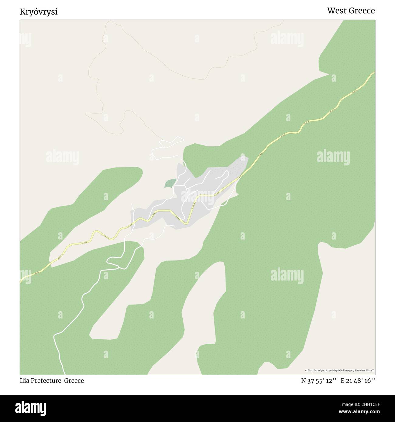 Kryóvrysi, Ilia Prefecture, Greece, West Greece, N 37 55' 12'', E 21 48 ...