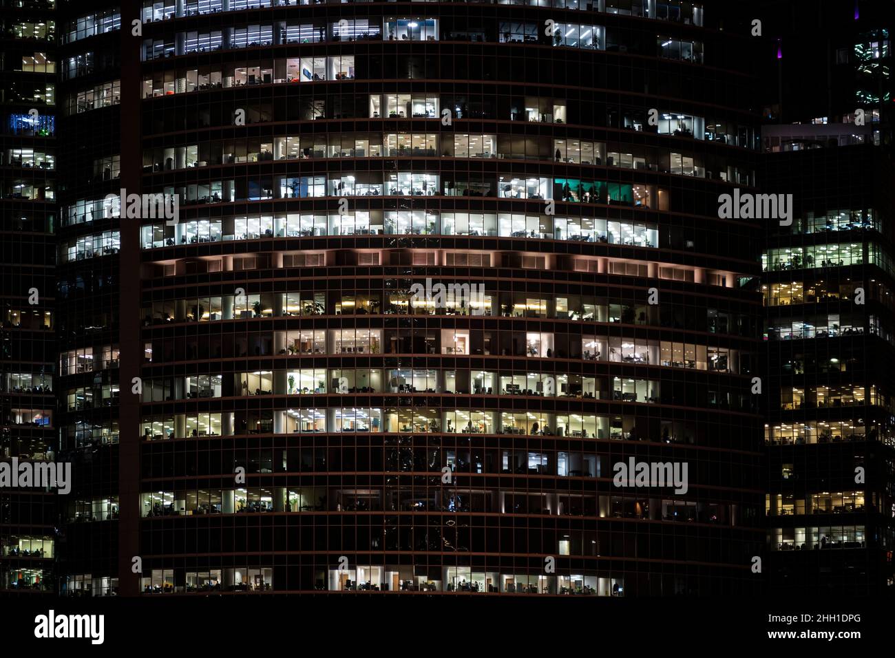 Office Window At Night