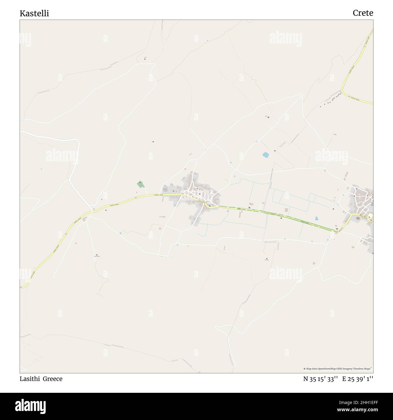 Kastelli, Lasithi, Greece, Crete, N 35 15' 33'', E 25 39' 1'', map ...