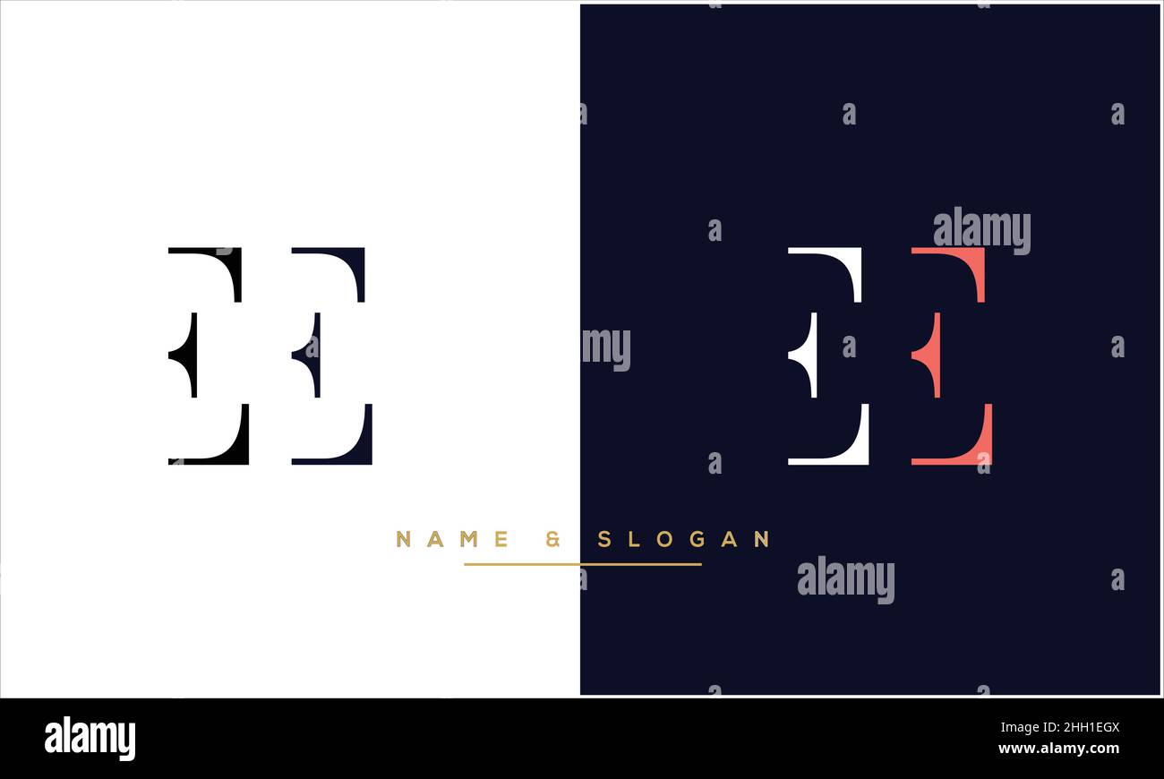 Ee monogram Stock Vector Images - Alamy
