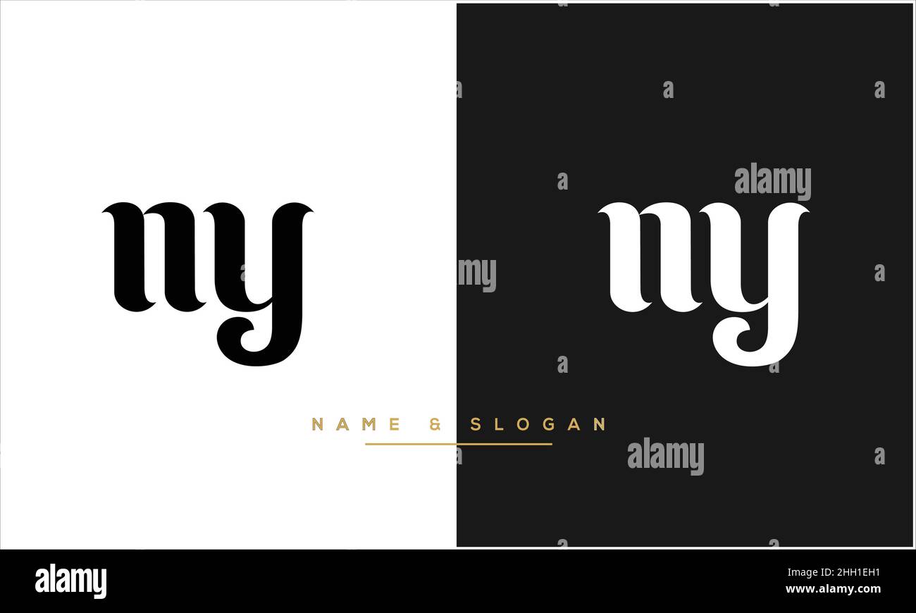 MY, YM Abstract Letters Logo monogram Stock Vector Image & Art - Alamy