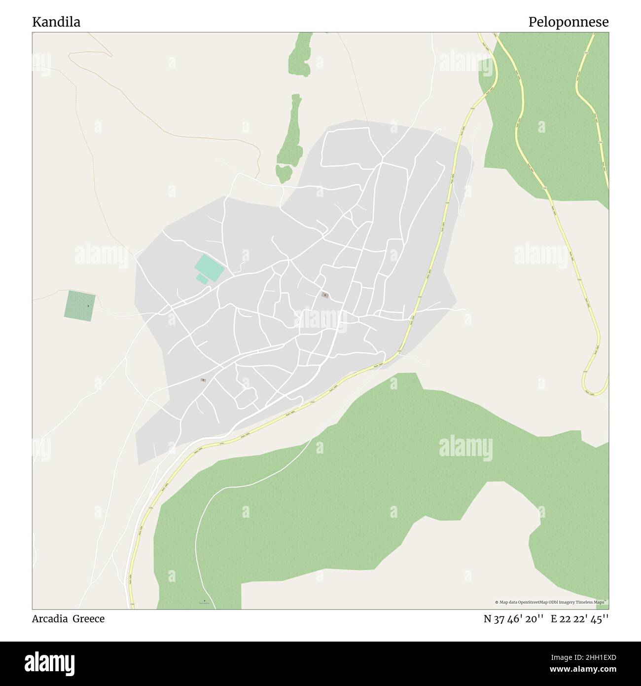 Map of arcadia hi-res stock photography and images - Alamy