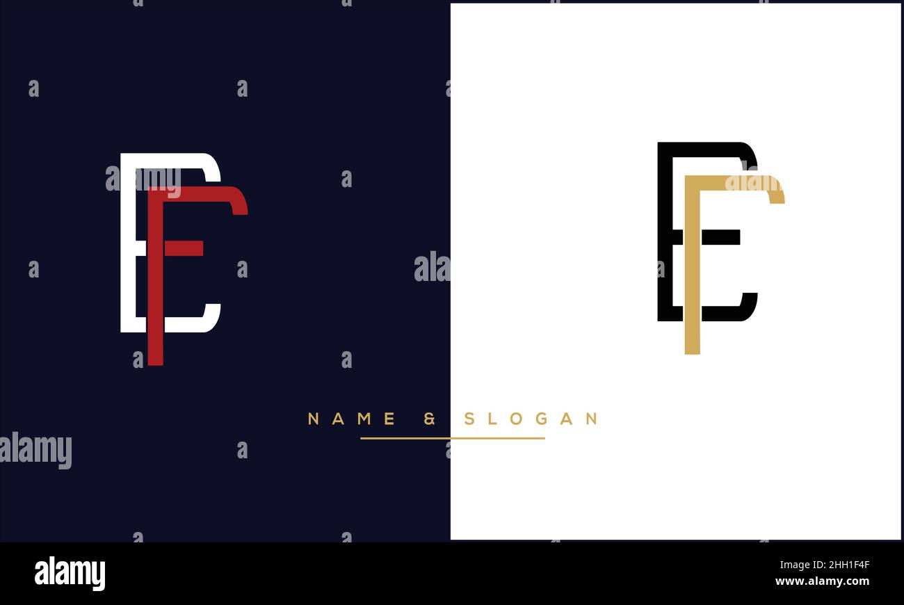 EF, FE Abstract Letters Logo MONOGRAM Stock Vector Image & Art - Alamy