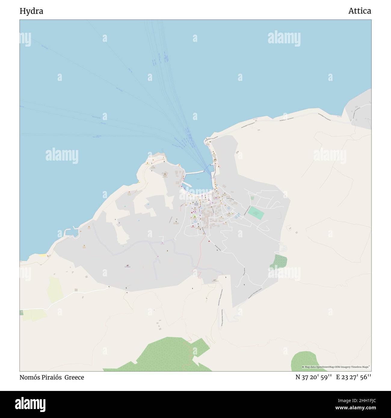 Hydra map hi-res stock photography and images - Alamy