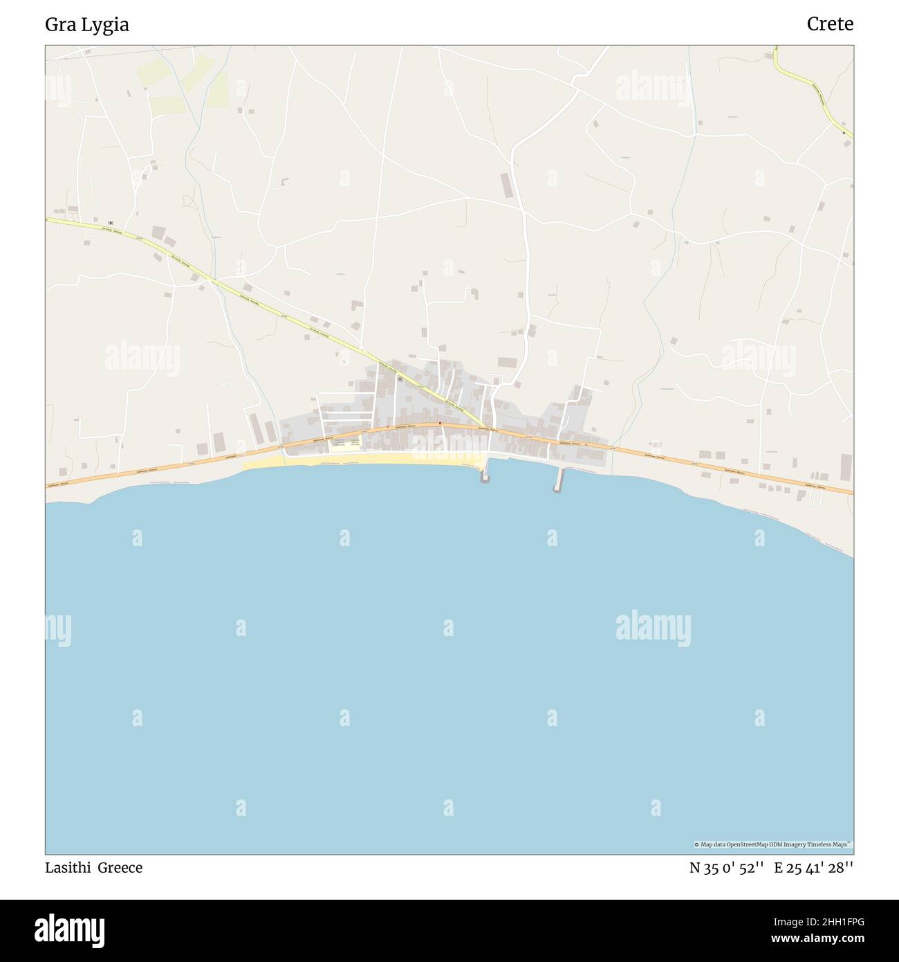 Gra Lygia, Lasithi, Greece, Crete, N 35 0' 52'', E 25 41' 28'', map ...