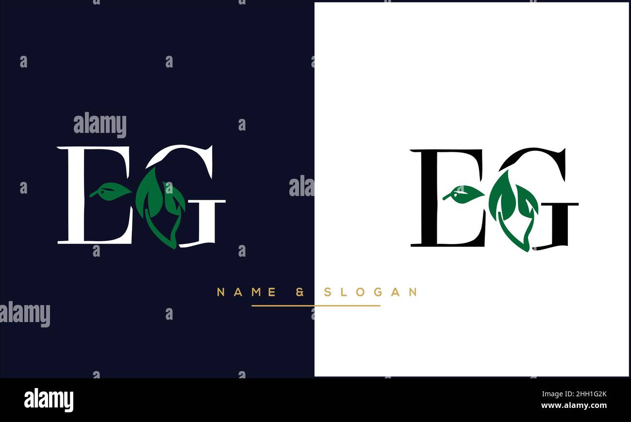 EG, EG Abstract Letters Logo MONOGRAM Stock Vector Image & Art - Alamy