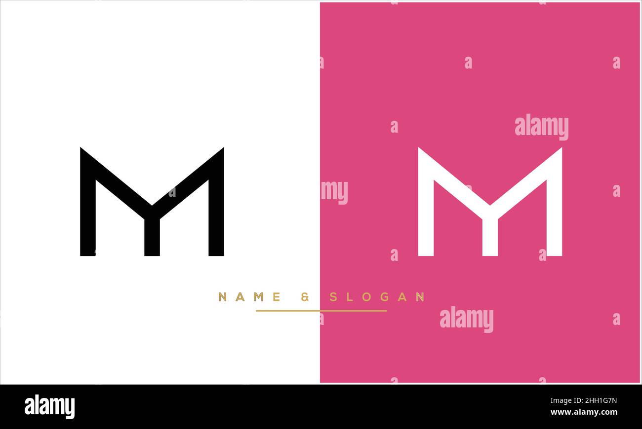 MY, YM Abstract Letters Logo monogram Stock Vector Image & Art - Alamy