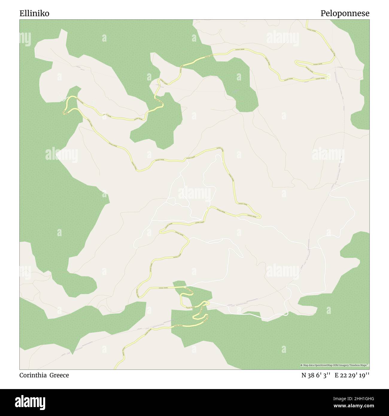 Elliniko, Corinthia, Greece, Peloponnese, N 38 6' 3'', E 22 29' 19 ...