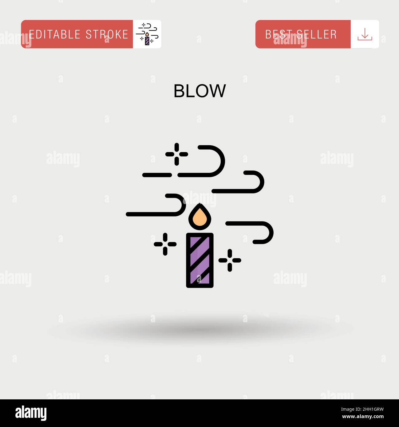 Blow wind illustration Stock Vector Images - Alamy