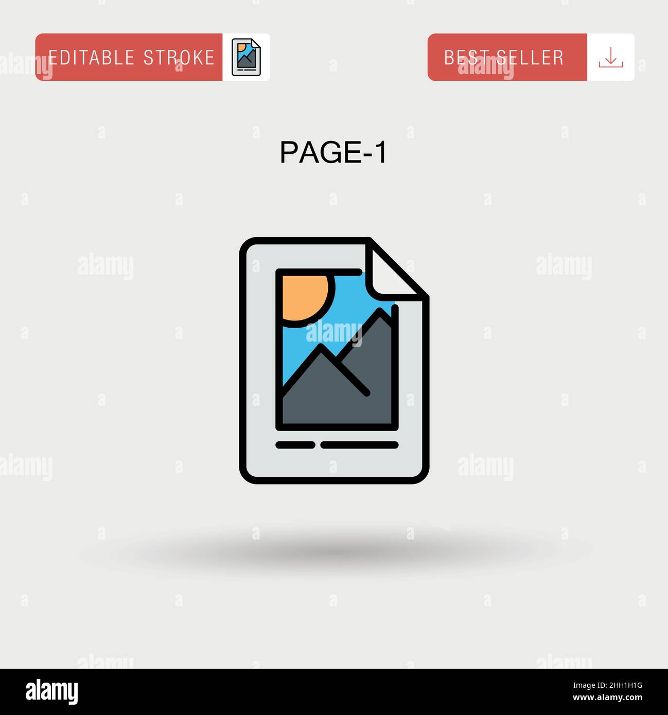 Modern one page web Stock Vector Images - Alamy