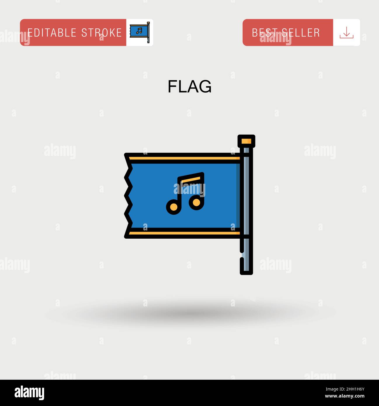 Flag Simple vector icon Stock Vector Image & Art - Alamy
