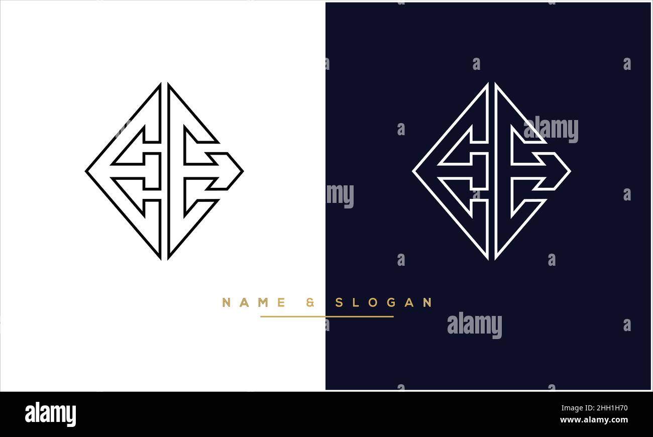 E, EE Abstract Letters Logo MONOGRAM Stock Vector Image & Art - Alamy