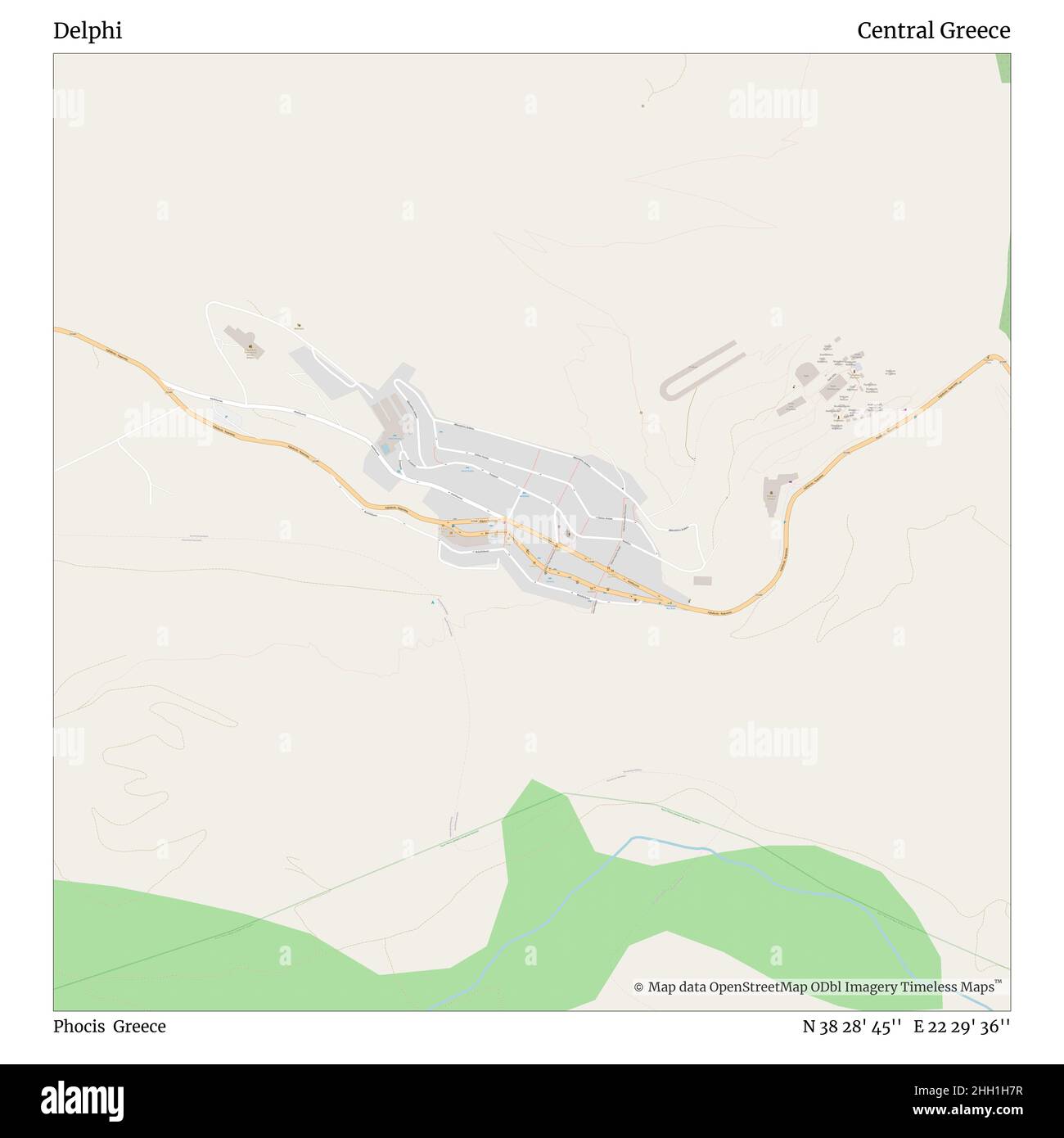 Map of delphi hi-res stock photography and images - Alamy