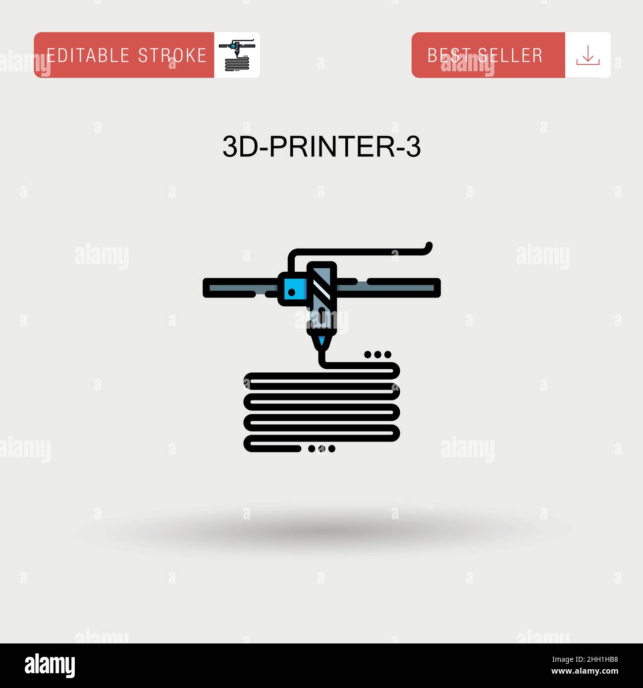 3 dimensional printer Stock Vector Images - Alamy