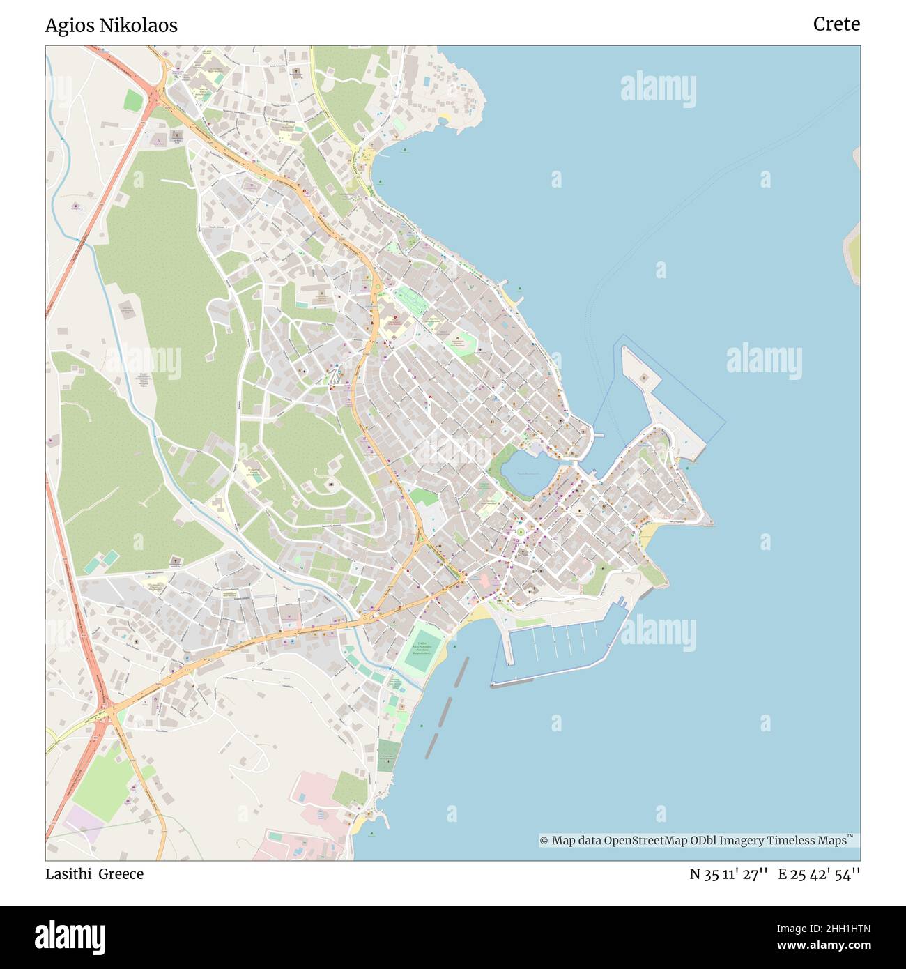 Agios nikolaos crete greece Cut Out Stock Images & Pictures - Alamy