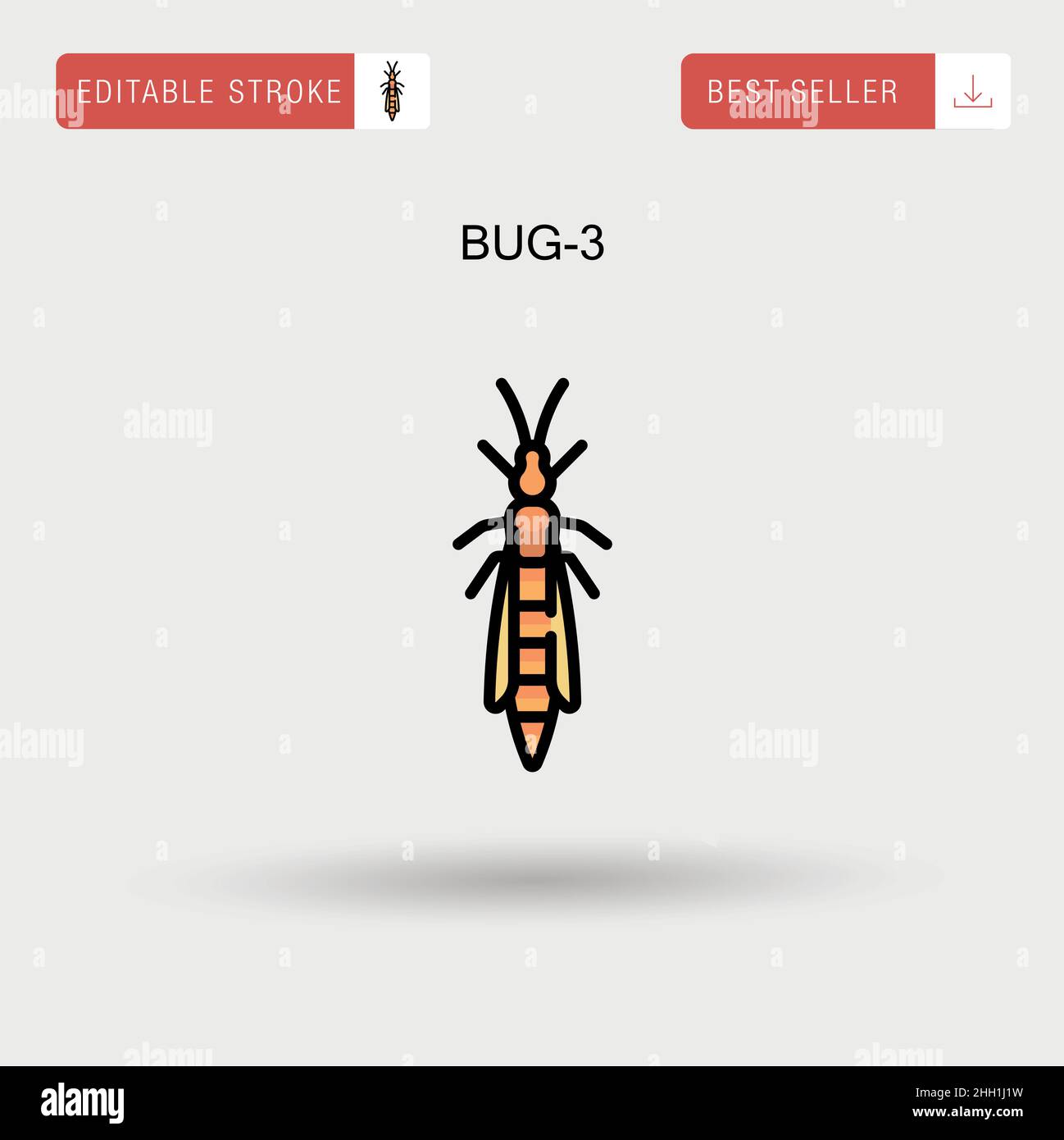 Three bugs Stock Vector Images - Alamy
