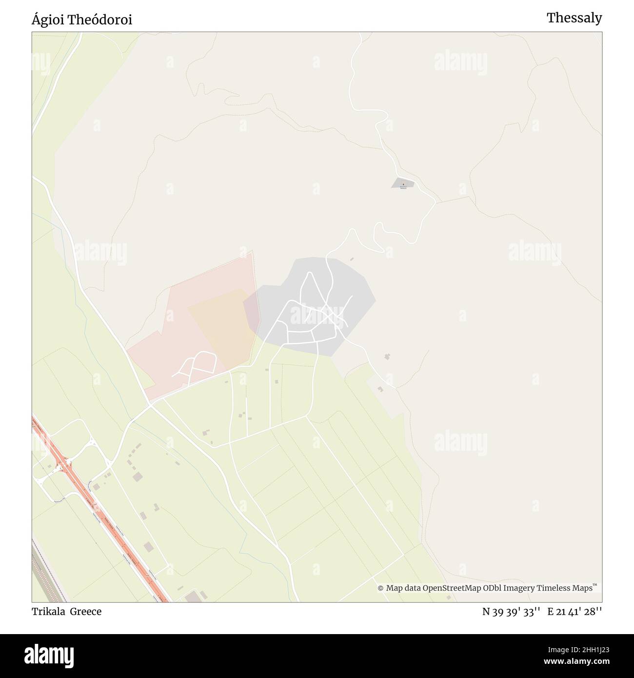 Ágioi Theódoroi, Trikala, Greece, Thessaly, N 39 39' 33'', E 21 41' 28 ...