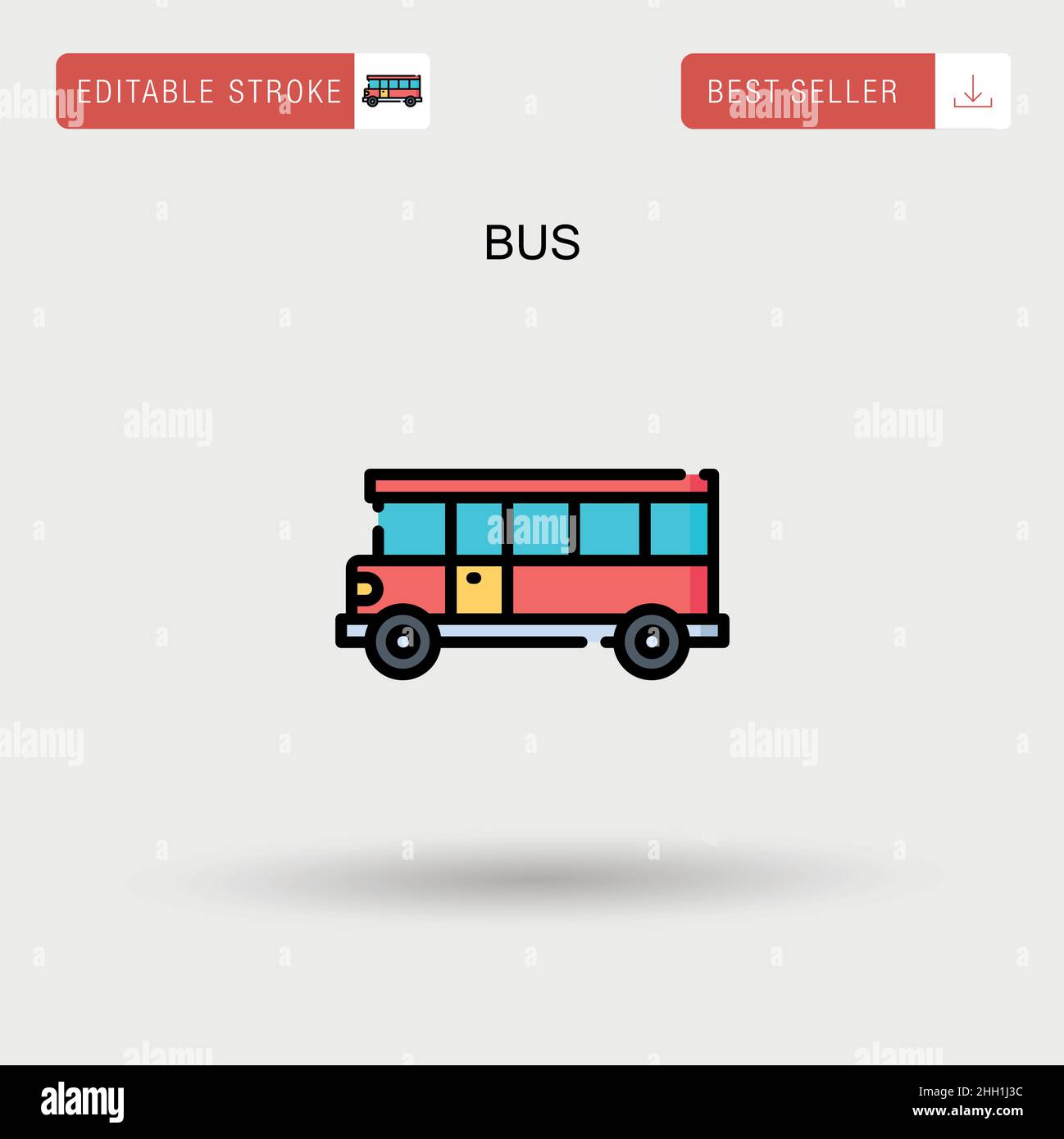 Transportation bus public route Stock Vector Images - Alamy