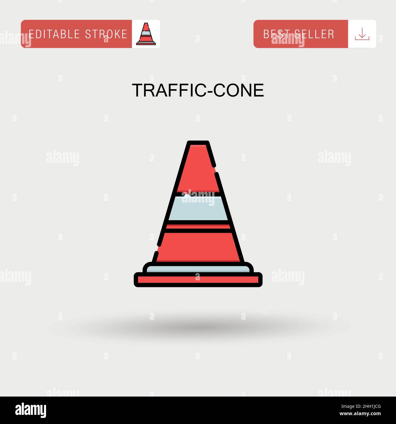 Construction cone icon simple hi-res stock photography and images - Alamy